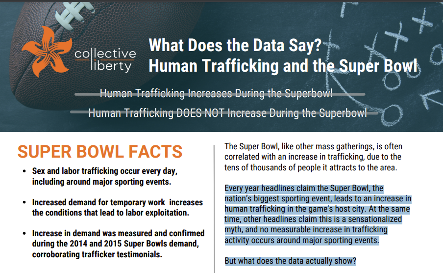 What Does The Data Say Human Trafficking And The Super Bowl